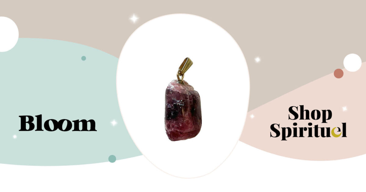 Robijn edelsteen hanger: verhoogt de weerstand | Bloom